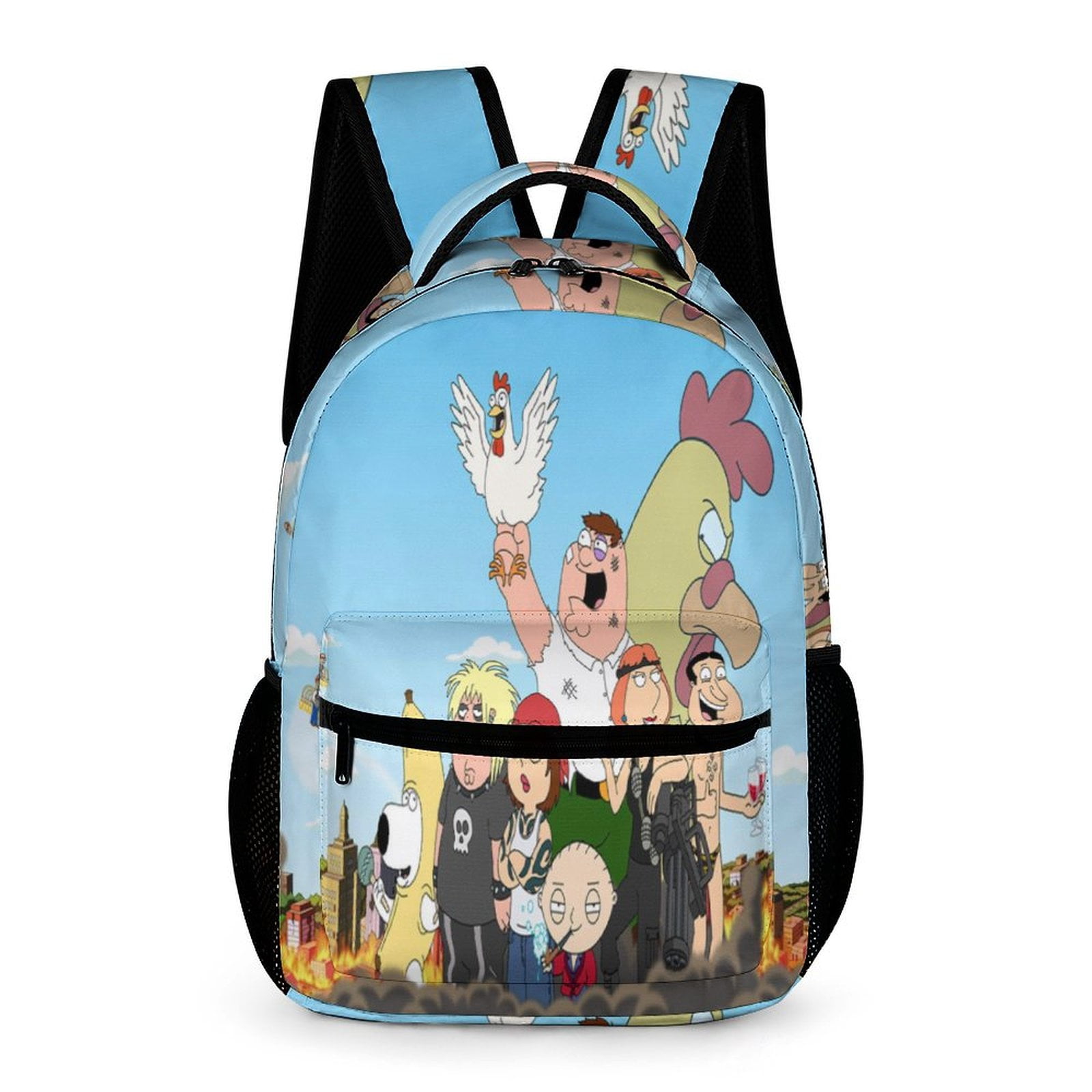 16.2In Fam-ily Guy Backpack with POcket Lightweight Bookbag Travel ...