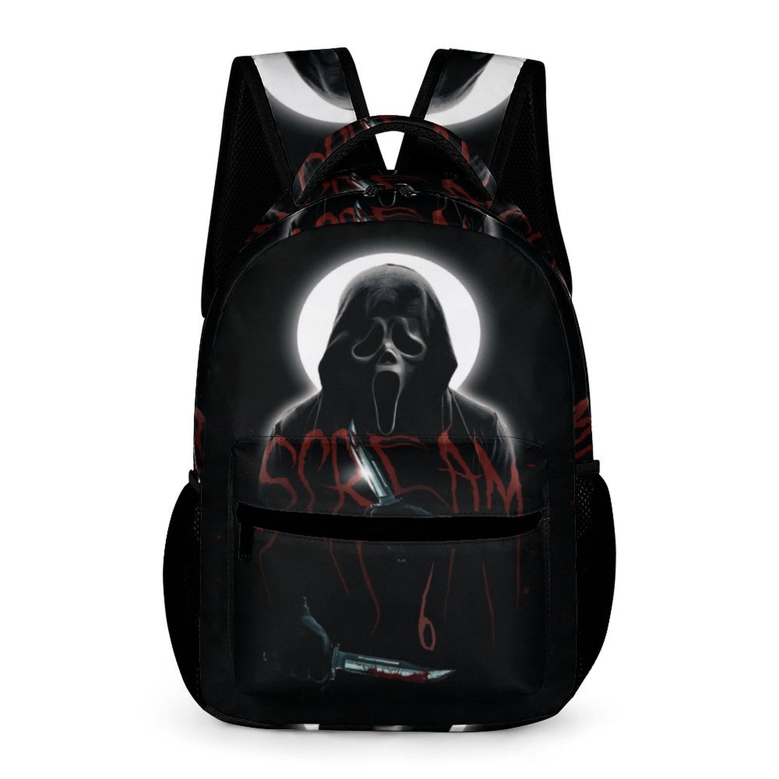 16.2In Horror Movie Scre-am0 Backpack with Front Pocket Travel Backpack ...