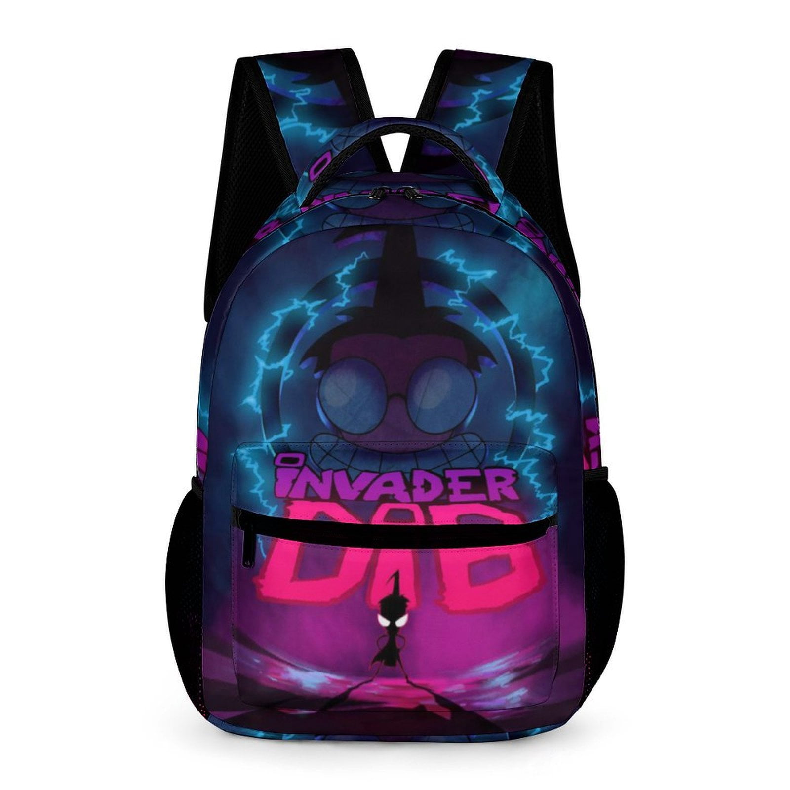 16.2In Inva-der Monster Z1m Gir Backpack with Front Pocket Cartoon ...