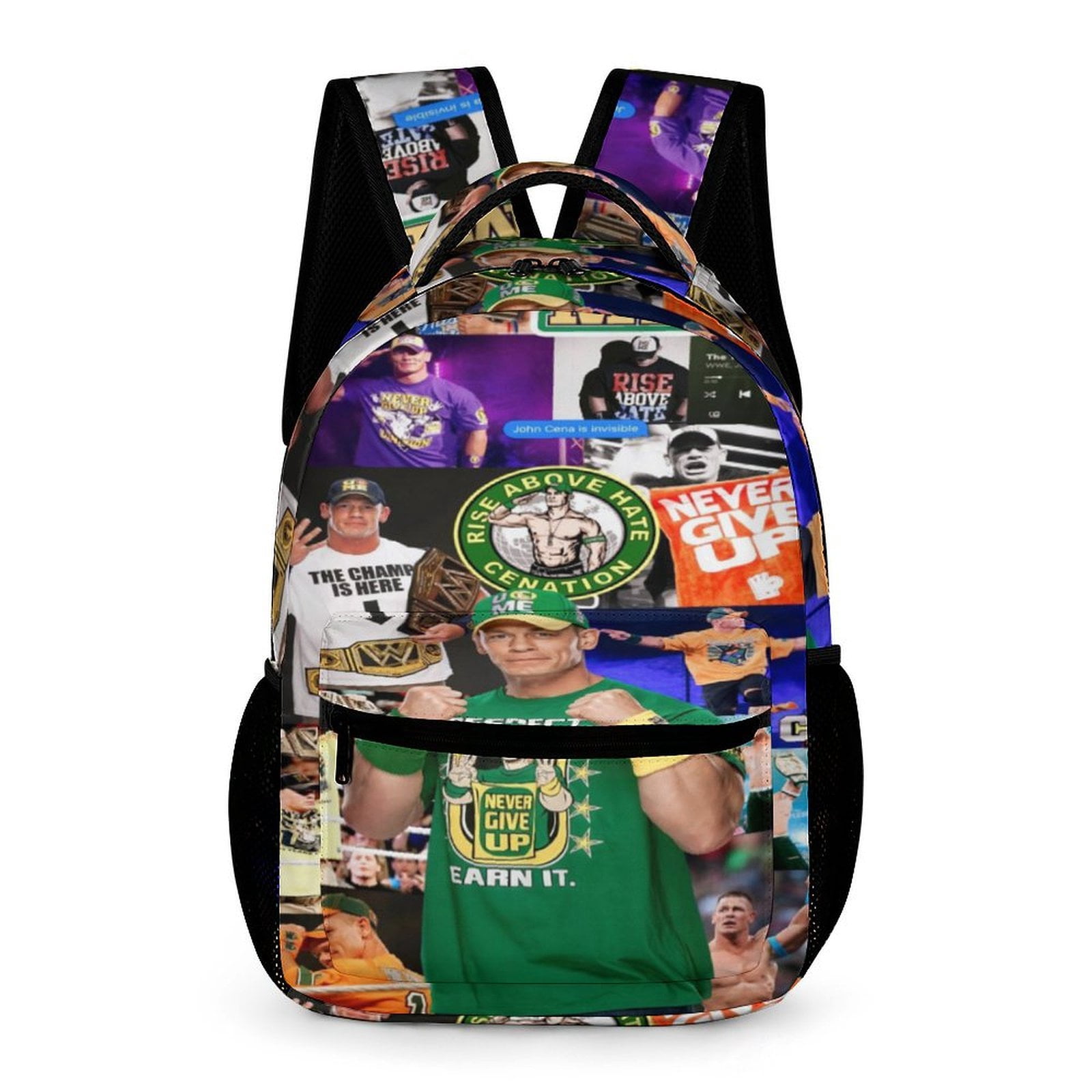 16.2In John Wrestler Cena Backpack with Front Pocket Travel Backpack ...