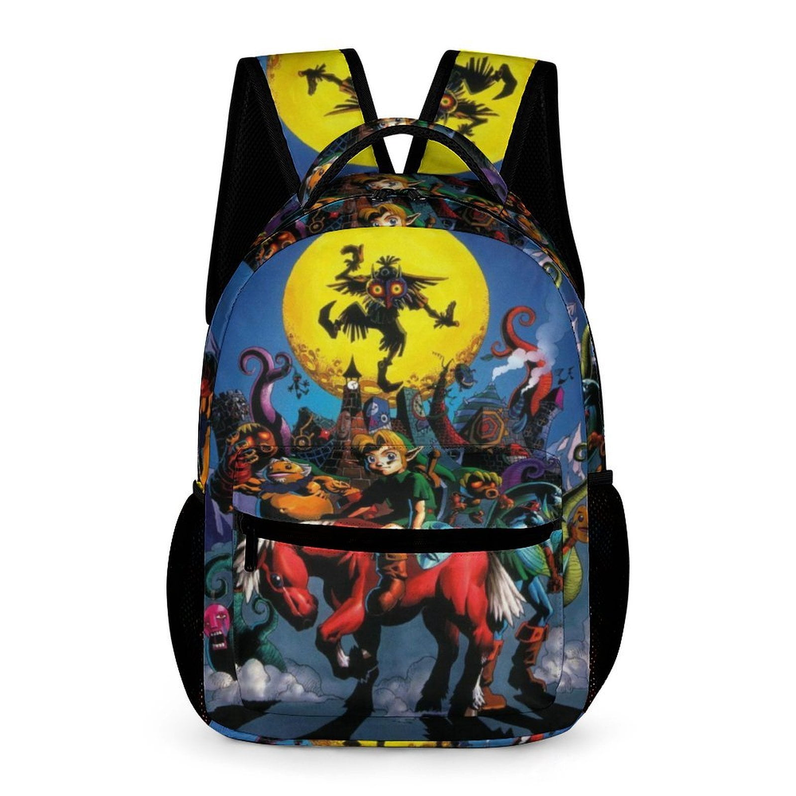 16.2In Le-Gend 0f Zel-,Da0 Backpack with Front Pocket Cartoon Backpacks ...