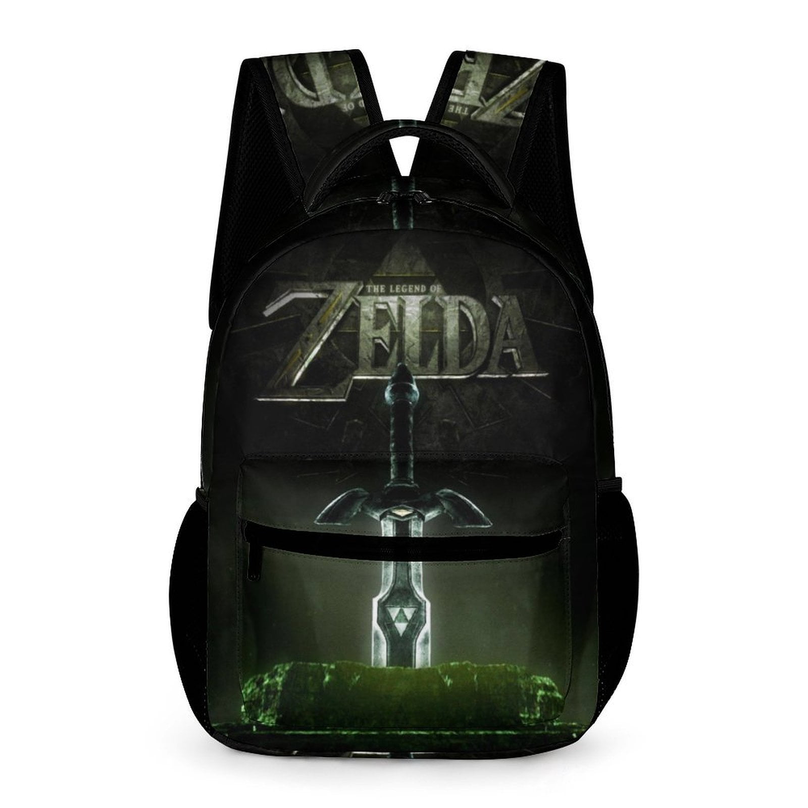 16.2In Le-Gend 0f Zel-,Da0 Backpack with Front Pocket Cartoon Backpacks ...