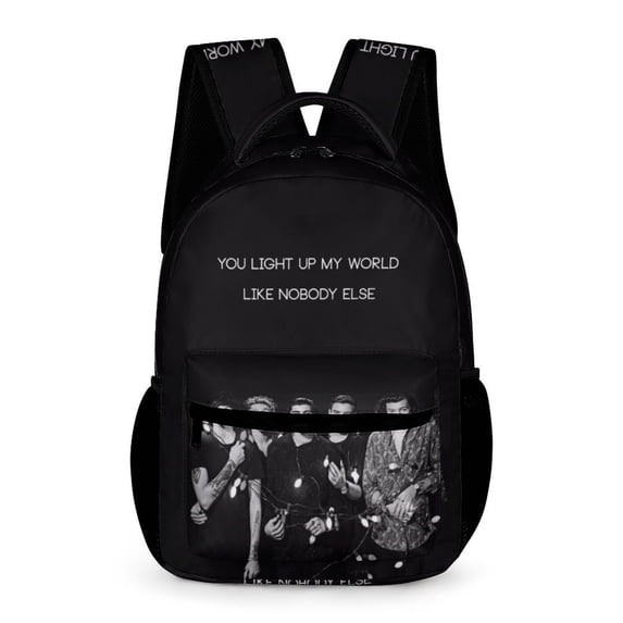 16.2In One Direc-,Ti0n Backpack with Front Pocket Cartoon Backpacks ...