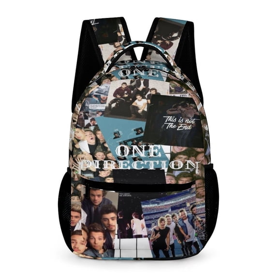 16.2In One Direc-,Ti0n Backpack with Front Pocket Cartoon Backpacks ...