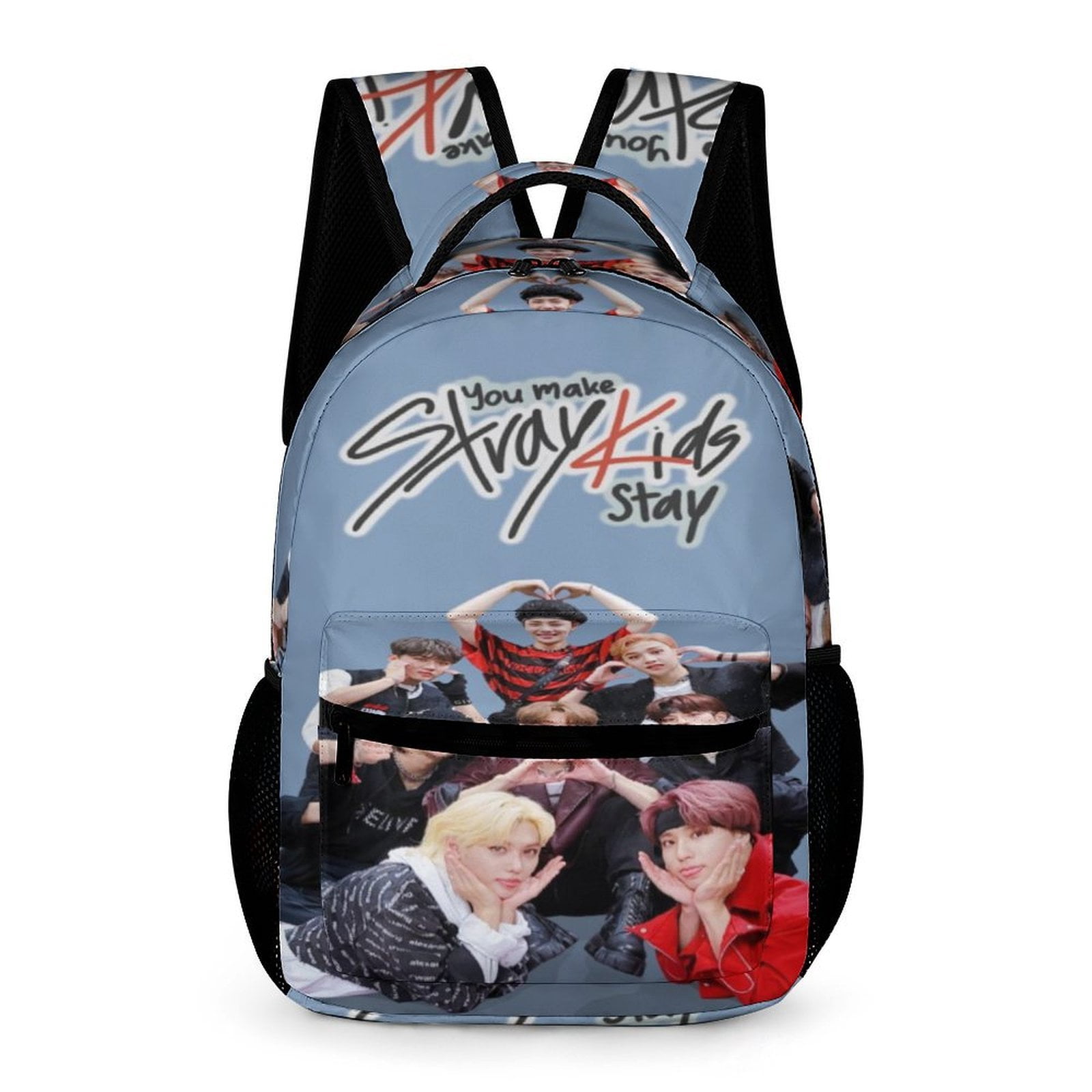 16.2In SKZ Stray Korea Ki-DS Backpack with Front Pocket Travel Backpack ...