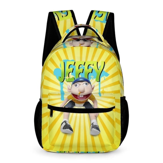 16.2In Sml Cartoon Jef-,fy Backpack with Front Pocket Cartoon Backpacks ...