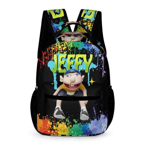 16.2In Sml Cartoon Jef-,fy Backpack with Front Pocket Cartoon Backpacks ...