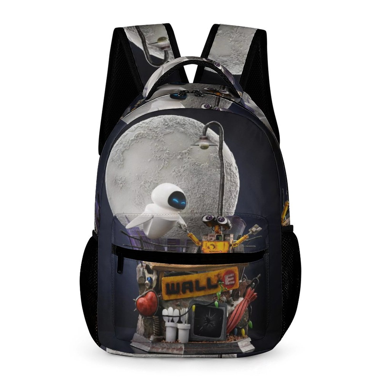 16.2In Wall-,E Backpack Front Pocket Cute Knapsack Cartoon Daypack ...