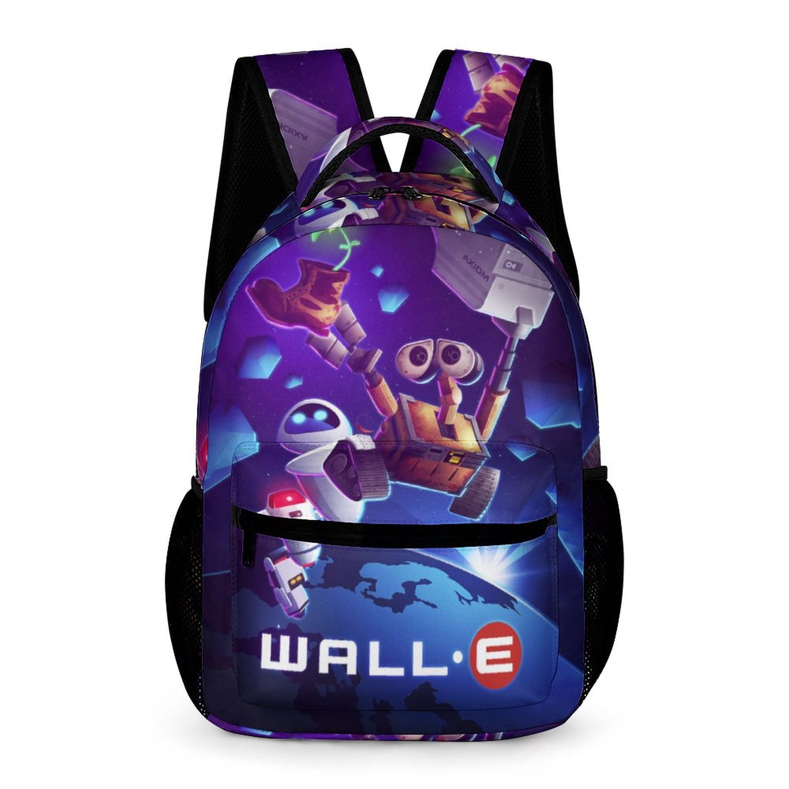 16.2In Wall-,E Backpack Front Pocket Cute Knapsack Cartoon Daypack ...