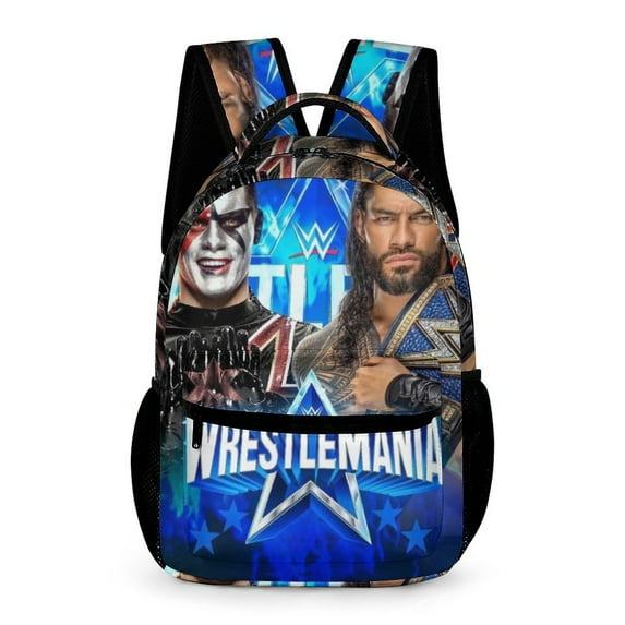 16.2In Wres-Tler-W,W-E Backpack with Front Pocket Cartoon Backpacks ...