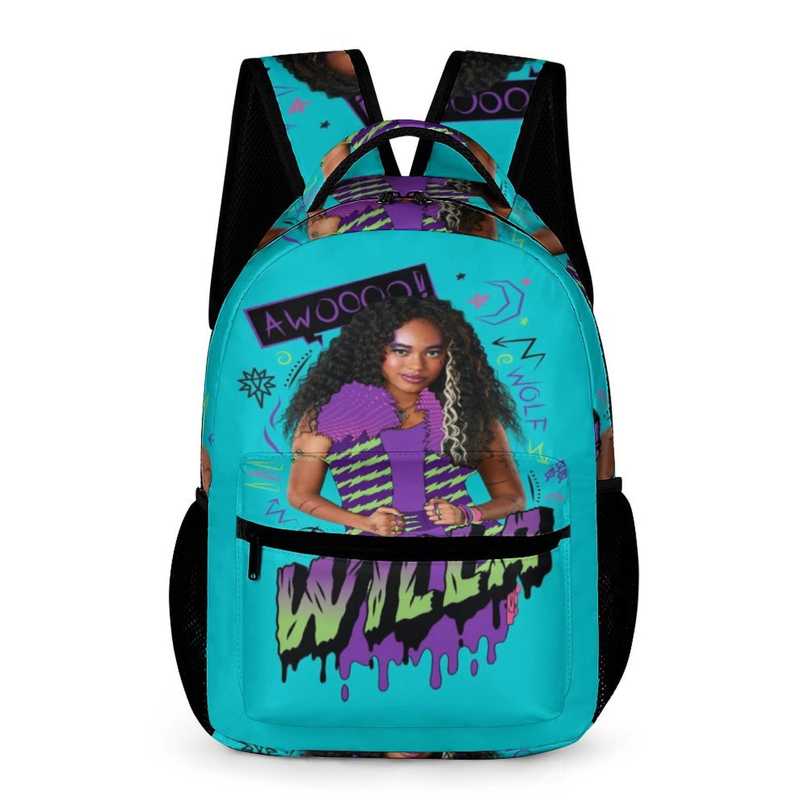 16.2In Zombio Character Backpack with Front Pocket Cartoon Backpacks ...