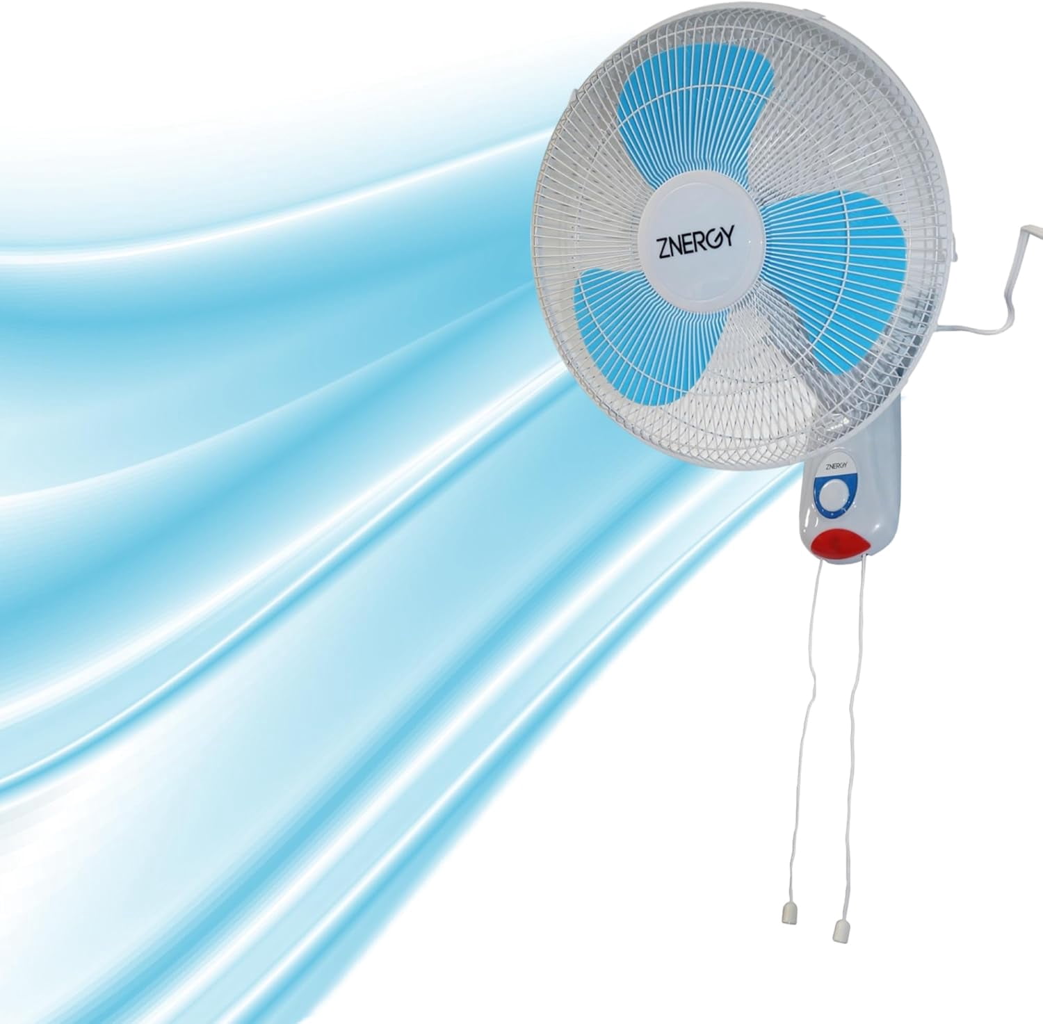16” 3-Speed Oscillating Wall-Mount Fan with Adjustable Tilt, Metal ...