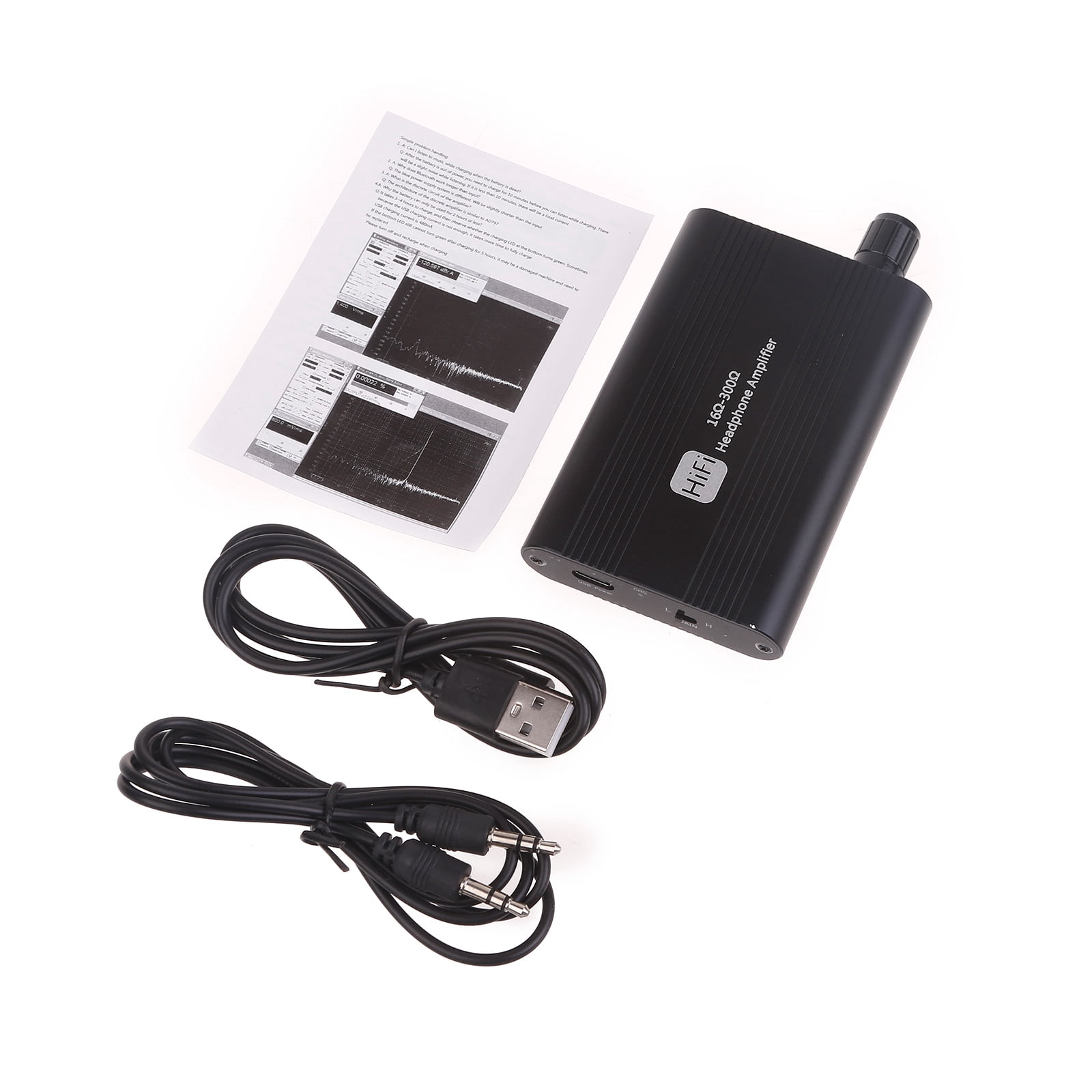 16-300ohm Headphone HiFi Headphone Amplifier 3.5mm Input and Output for ...