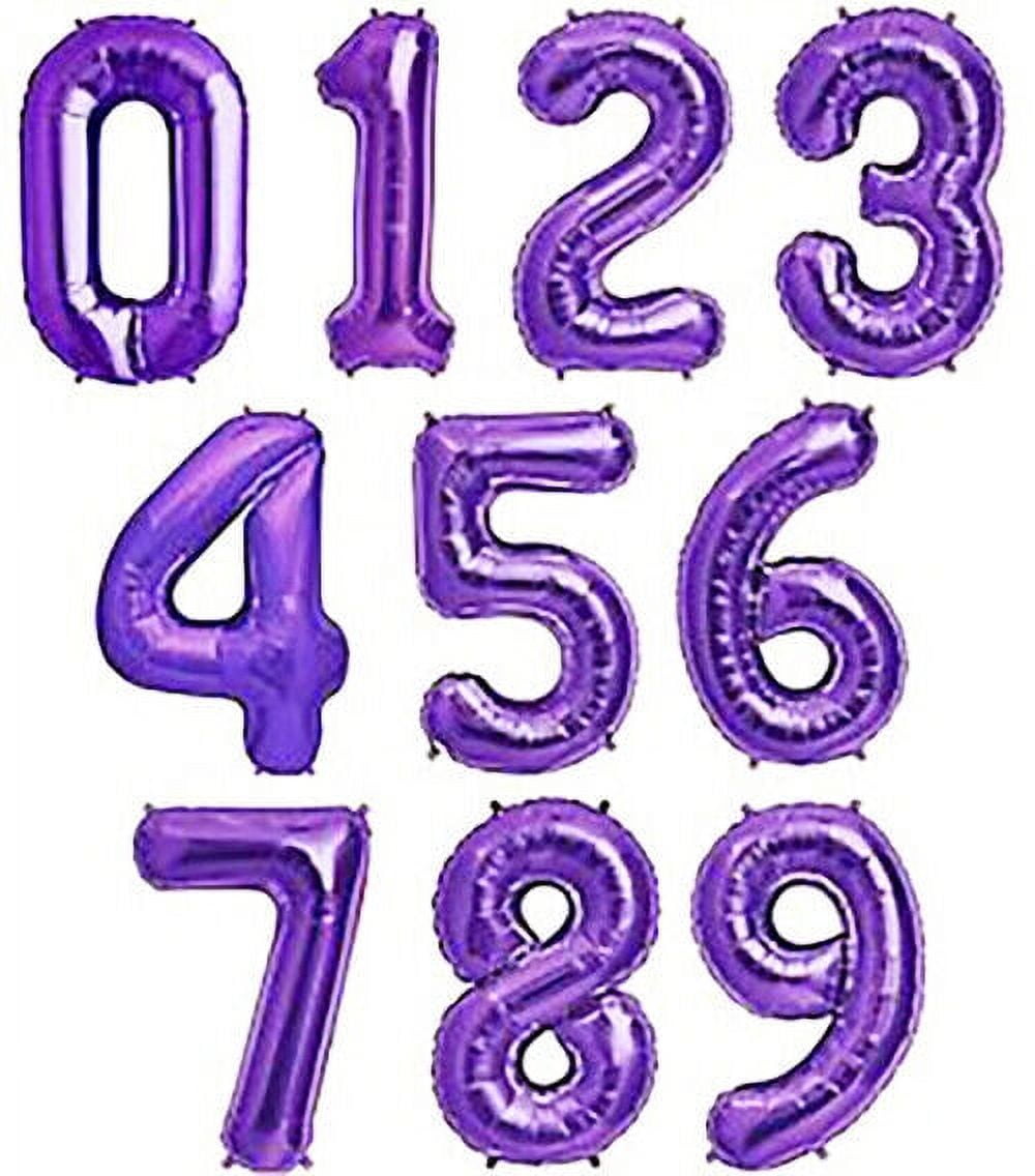 16'' 32'' 40'' Inch Numbers Party Foil Balloon Decorations Supplies ...