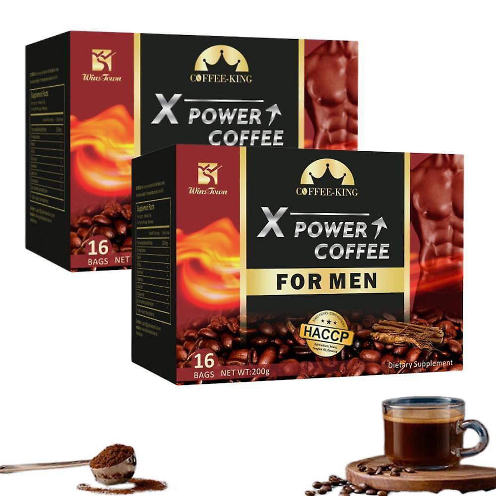 16/32/48pcs X Power Coffee For Men All Natural Ginseng Maca Relieve ...