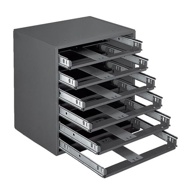 16.38 x 15.25 x 11.75 in. Cold Rolled Steel Easy Glide Slide Rack for 6 ...
