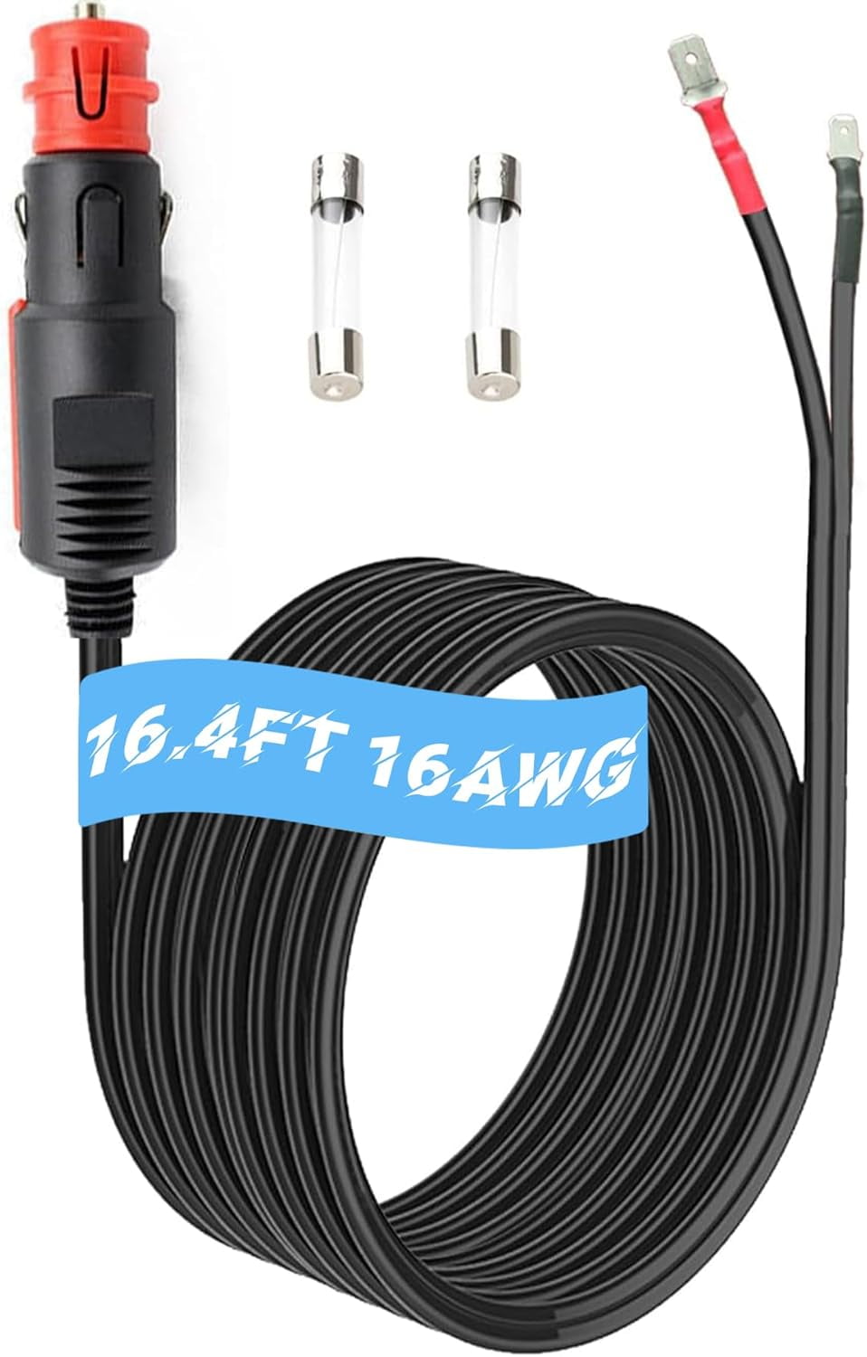 16.4 FT DC Power Cord Cable 12V/24V for Car Fridge Car Refrigerator ...