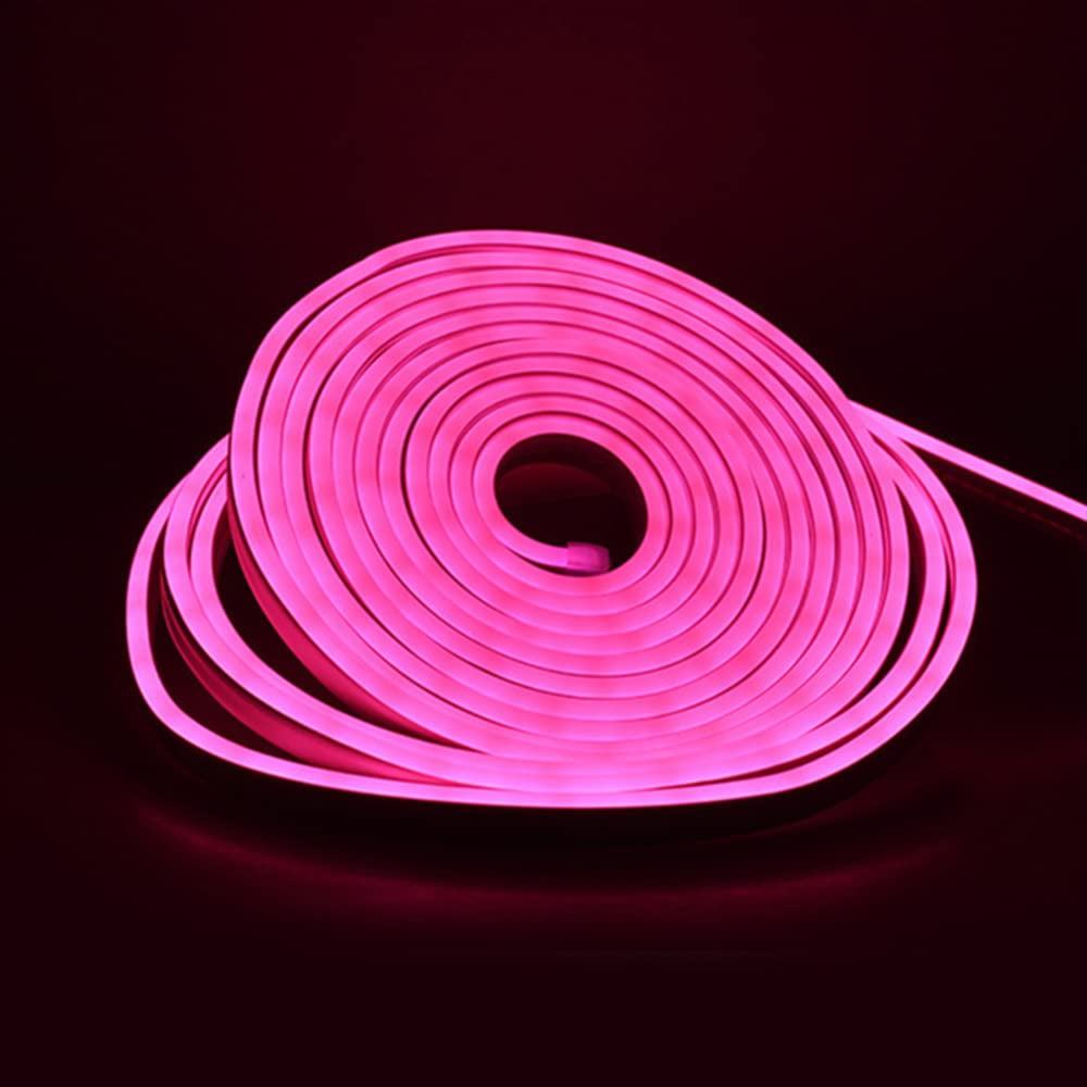 16.4 FT Neon LED Strip Light,12V Silicone Waterproof LED Rope Lights ...