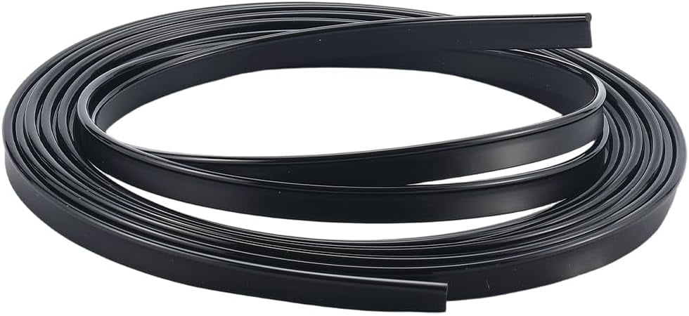 16.4 Feet Black Car Moulding Strip PVC Universal Self Adhesive Scratch ...