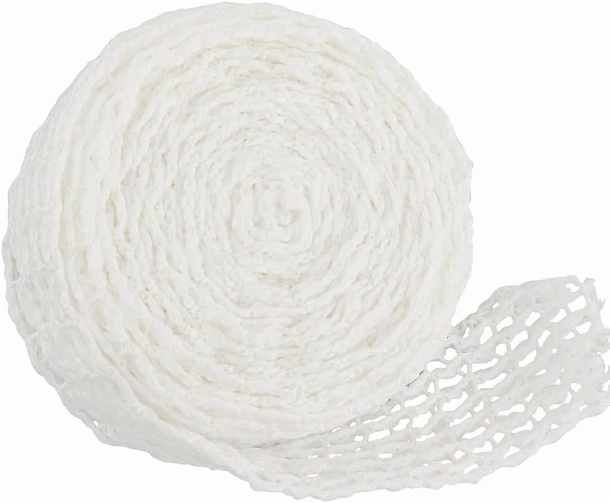 16.4 Feet Meat Netting Roll Dry Food Net Whtie Cotton Mesh Elastic ...