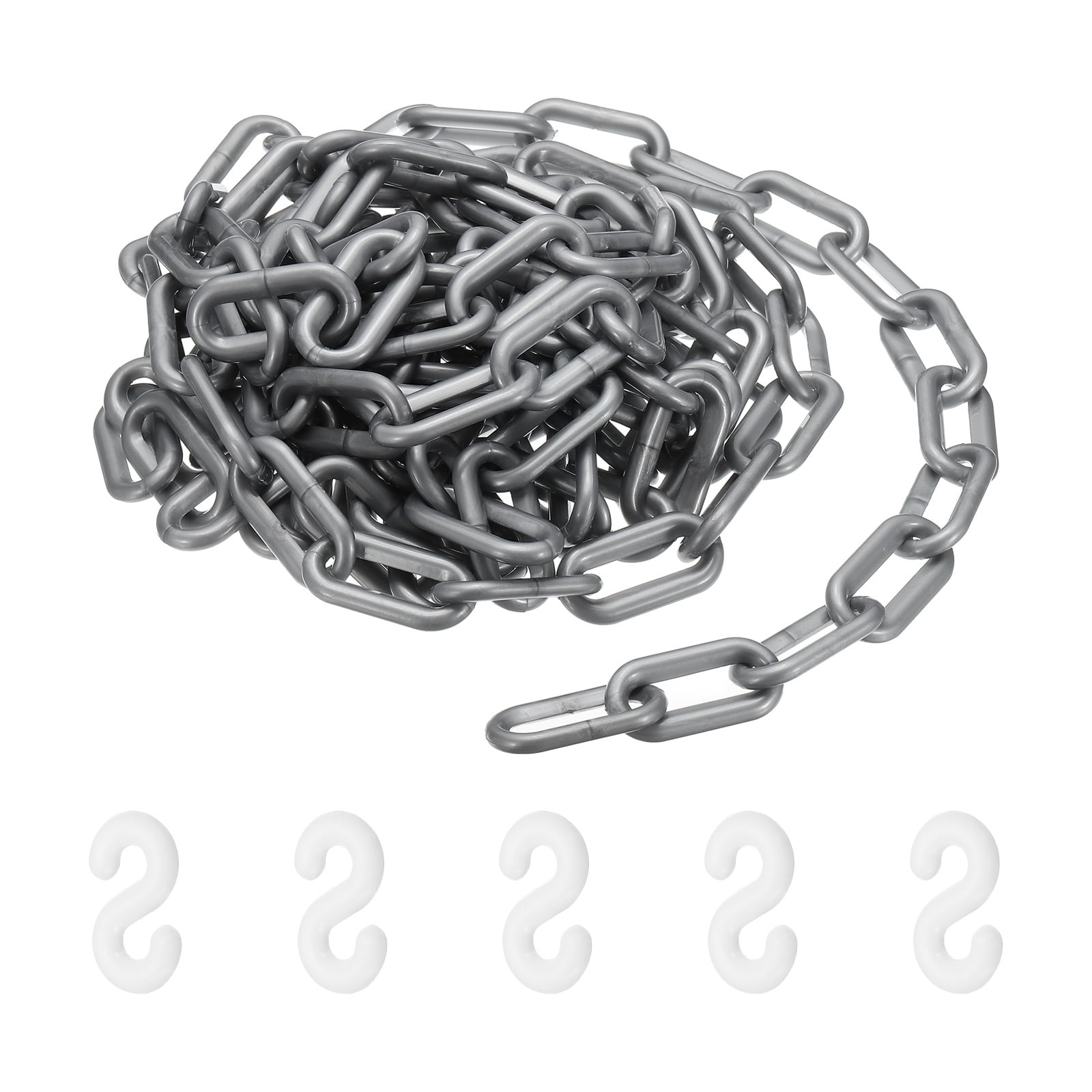 16.4 Feet Plastic Chain Links, Colorful Safety Chain Barrier with ...