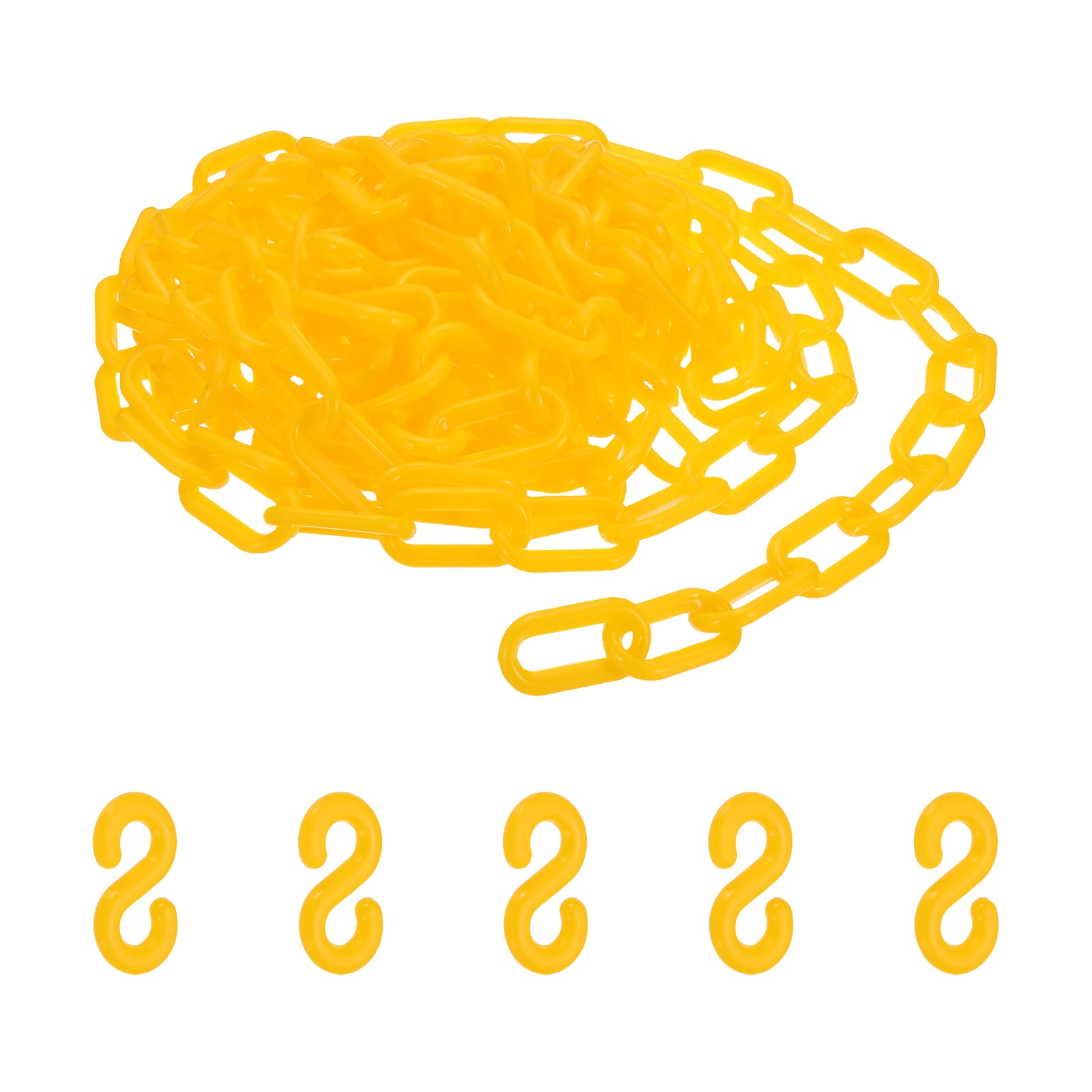 16.4 Feet Plastic Chain Links, Colorful Safety Chain Barrier with ...