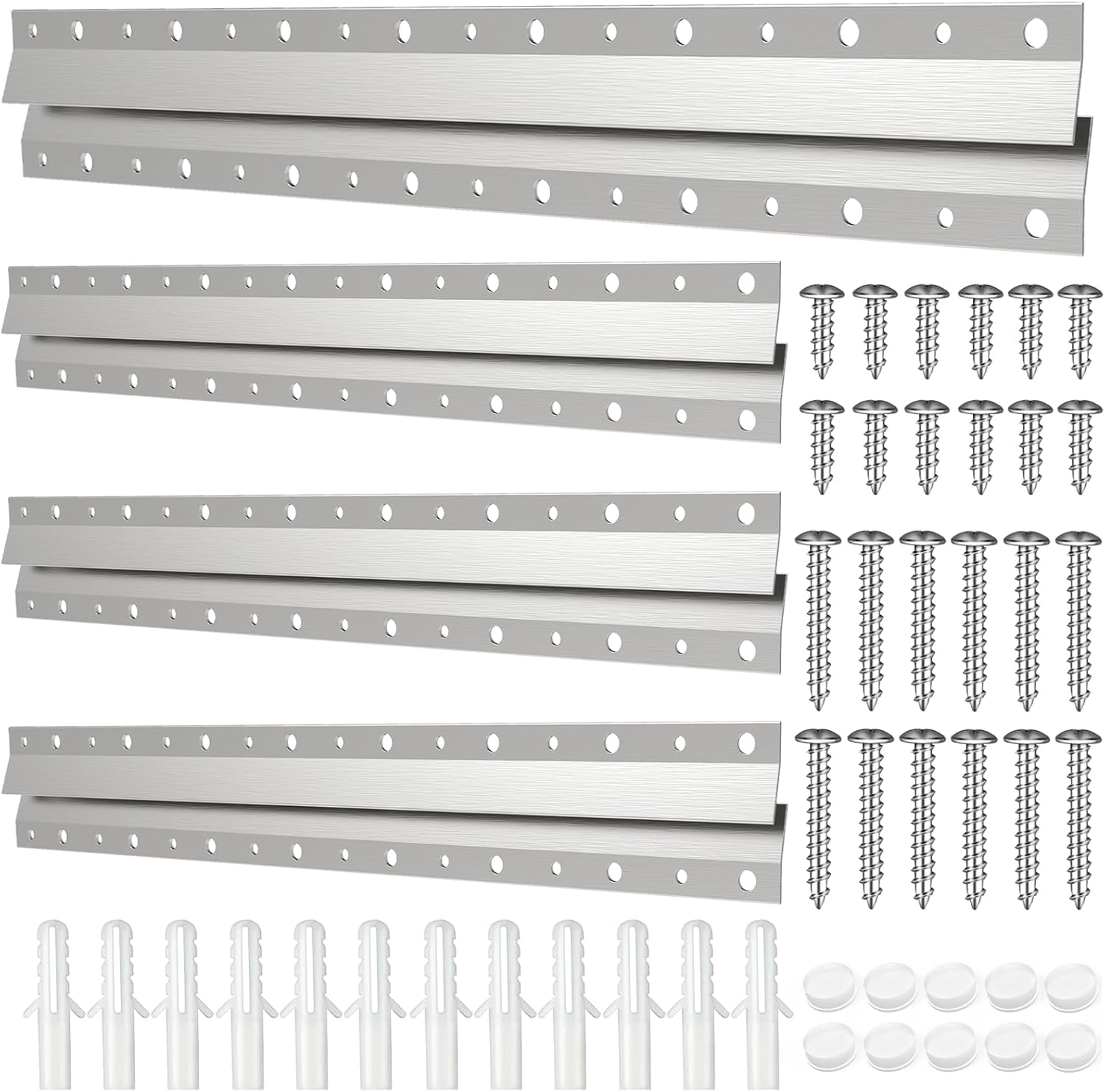 16"-4 Pairs French Cleat Hanger,Z-Hanger Picture Hanging Kit,Wall ...