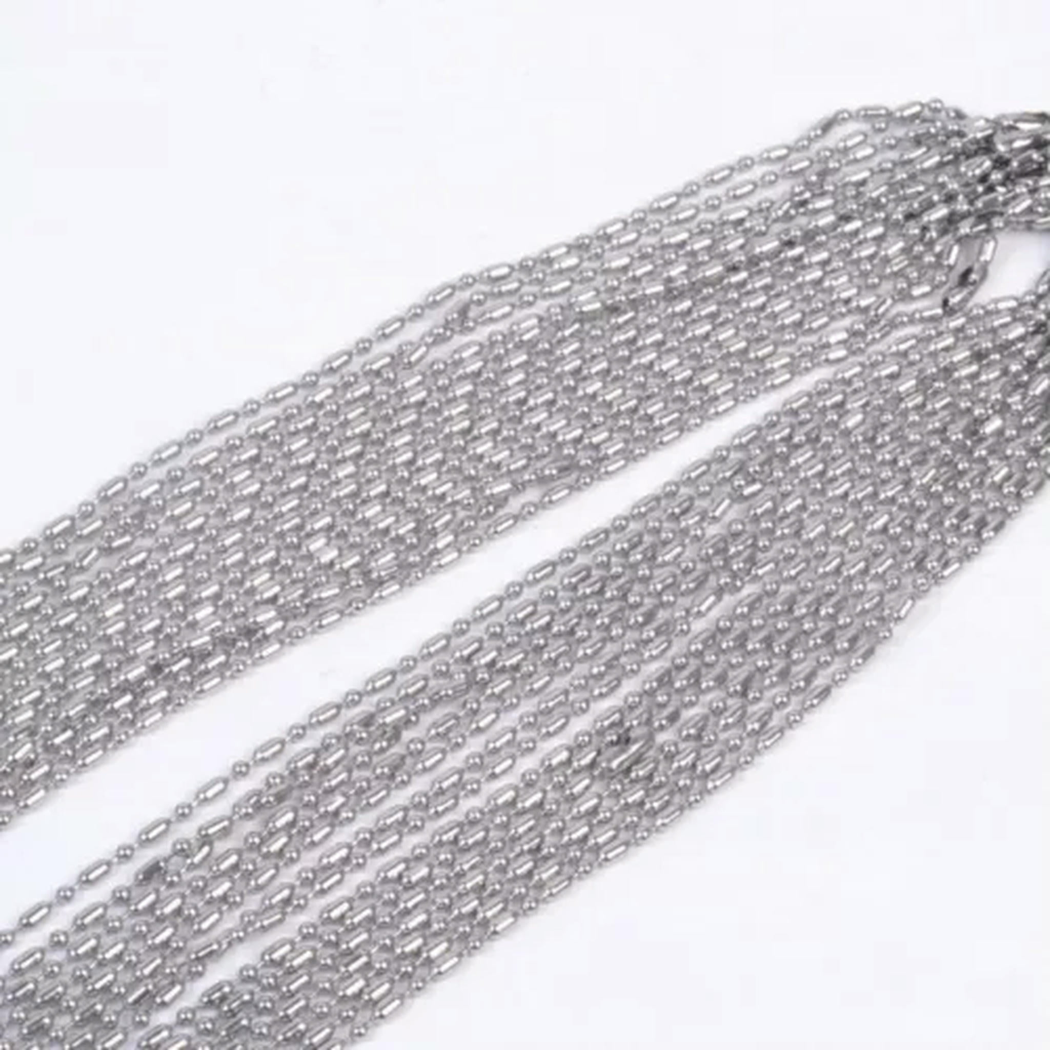 16"-40"100pcs/Lot Fashion DIY Chain Stainless Steel 2mm Link Chain ...
