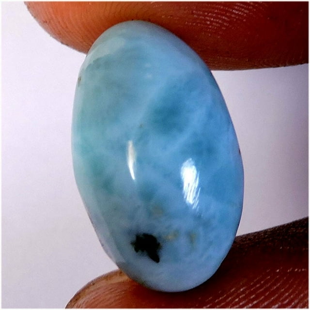 16.40Cts Natural Sky Blue Color Larimar Oval Cabochon Loose Gemstone - Walmart.com