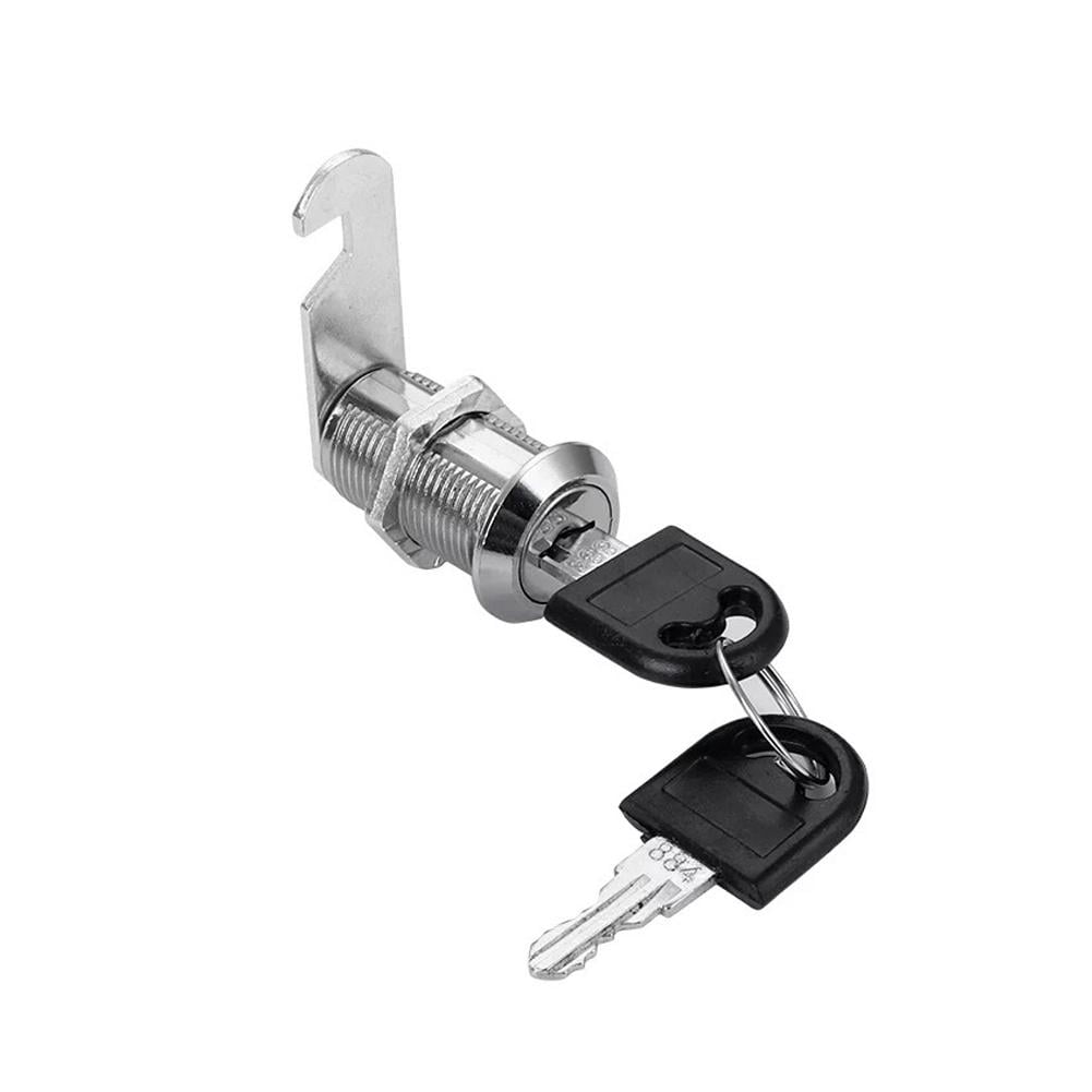 16-40mm Cam Lock Door Barrel with 2 Key Drawer Cabinet Mail Locker Box ...