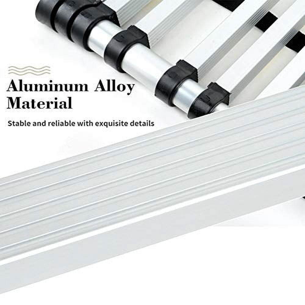 16.4FT/5M Telescopic Ladder, Portable Aluminium Extension Ladder with ...