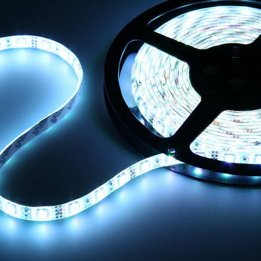 16.4FT Flat LED Strip Light Waterproof Super Bright 5050 SMD 300 LED ...