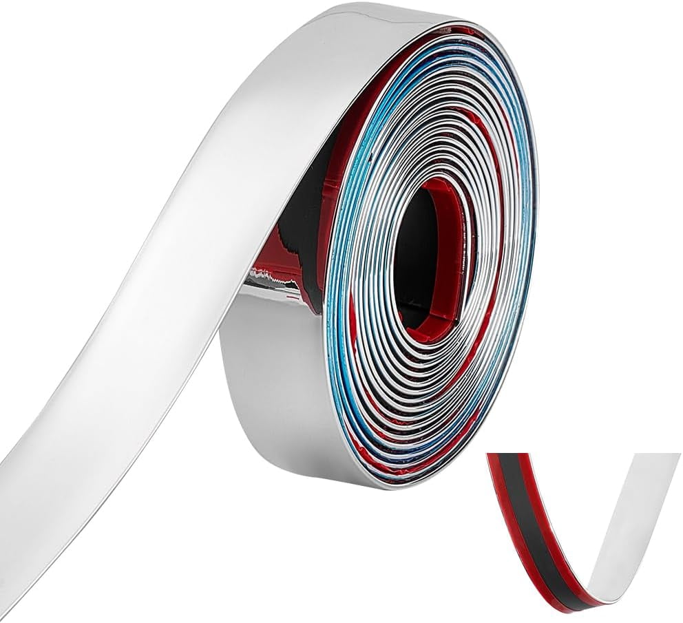 16.4FT PVC Stick Wall Trim Flexible Moulding Trim Self Adhesive Tile ...