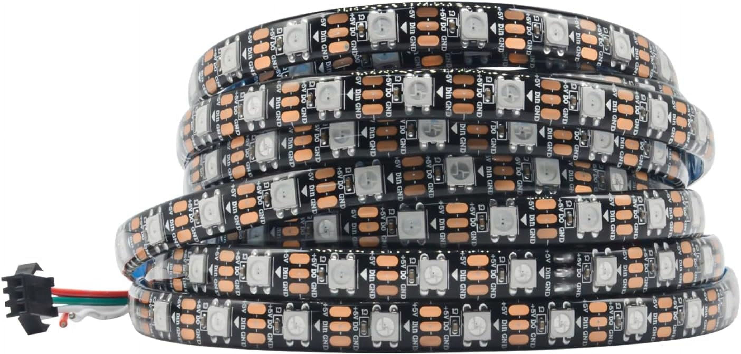 16.4FT WS2812B 5V LED Strip Lights 300 Individual Addressable RGB IC ...