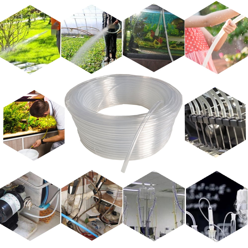 16.4Ft Clear PVC tubing Food Grade Flexible Tubing Plastic PVC Tube ...