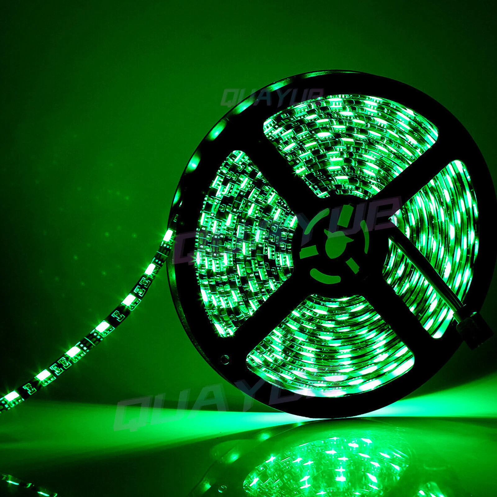 16.4Ft Led Strip Lights Green 2835 Rgb Color Change Remote For Rooms ...