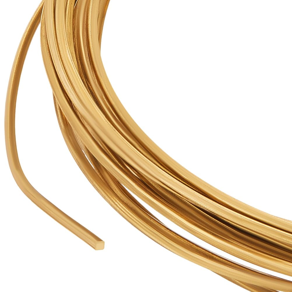 16.4Ft Square Brass Wire 16 Gauge Flat Copper Wire Craft Wire for ...