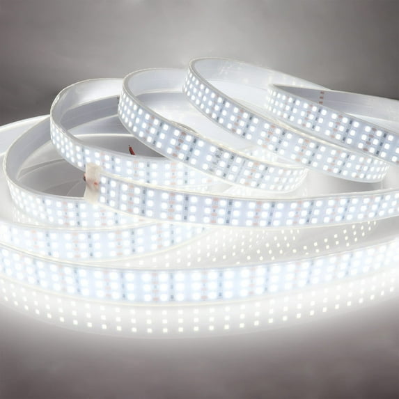 16.4Ft Super Bright Triple Row LED Strip Lights, Daylight White 6000K ...