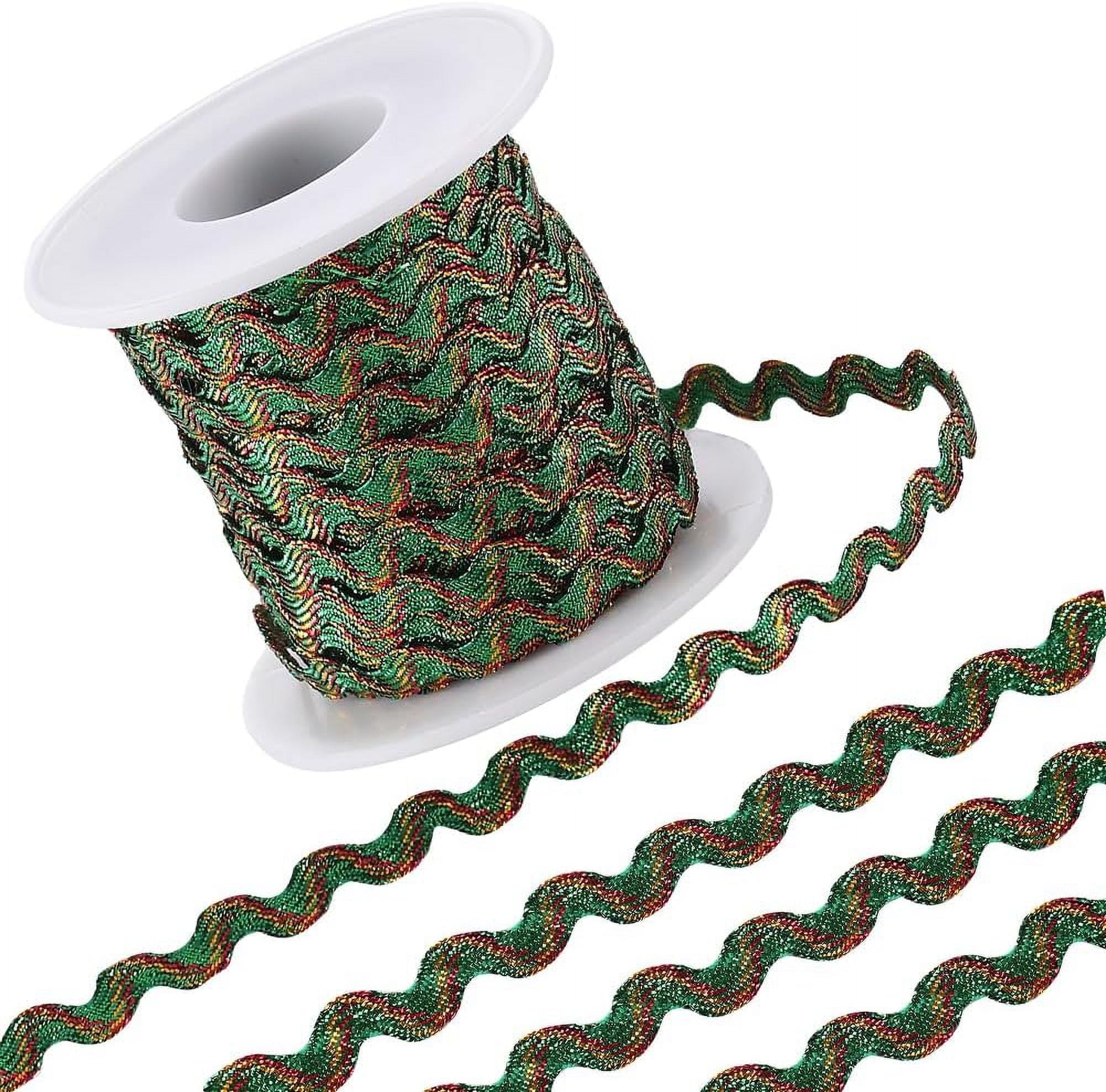 16.4Yds/15m Metallic RIC Rac Trim Ribbons 1/4 Inch Sparkly Christmas ...