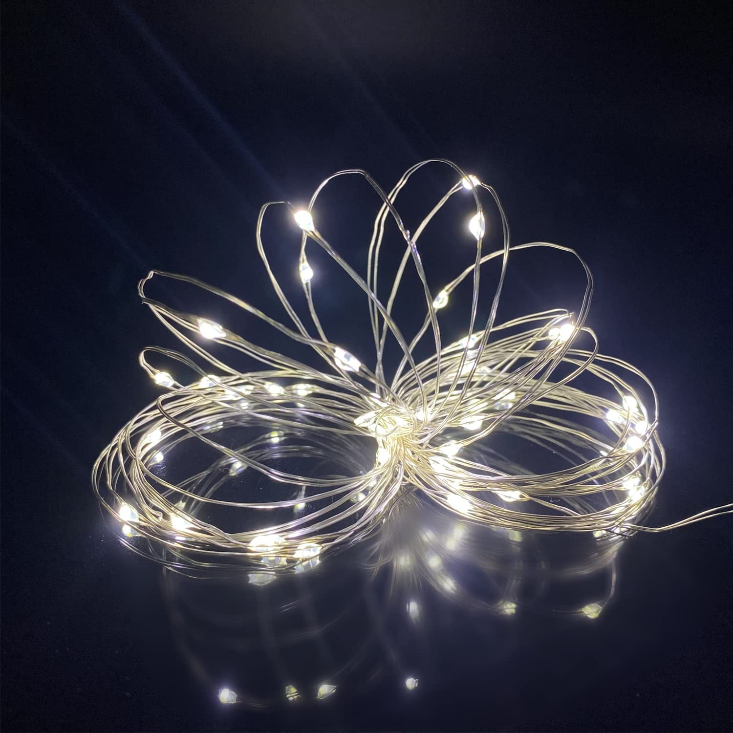 16.4ft 50 LED Christmas String Lights Fairy Copper Wire Decorative ...