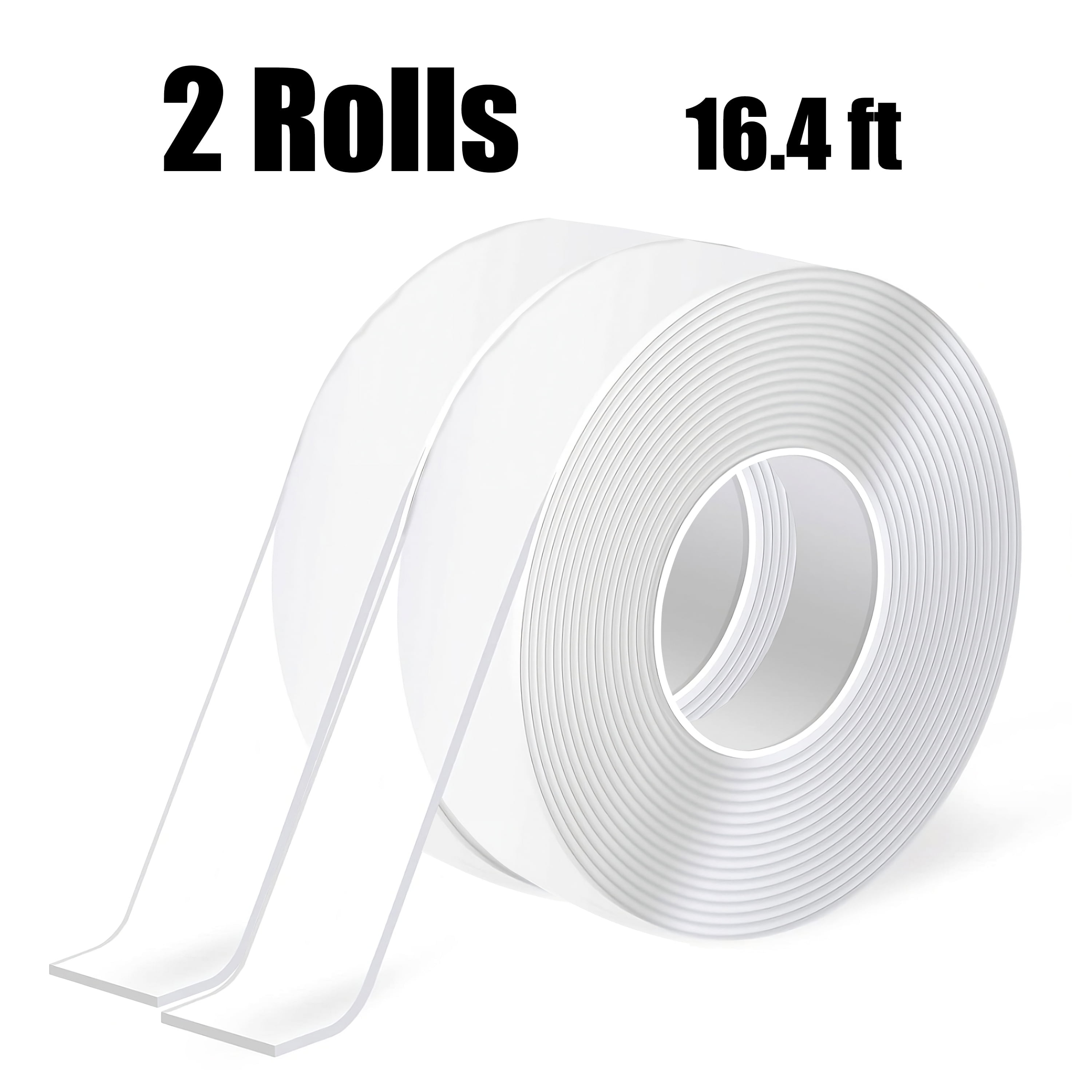 Strong Adhesive Double-Sided Nano Tape, 16.4ft Heavy Duty, Washable ...