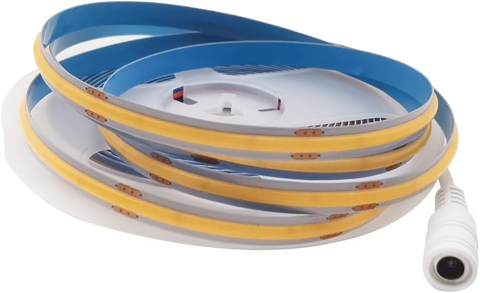 16.4ft COB Led Light Strip Warm White Super Bright 24V 5M 2400LEDs ...