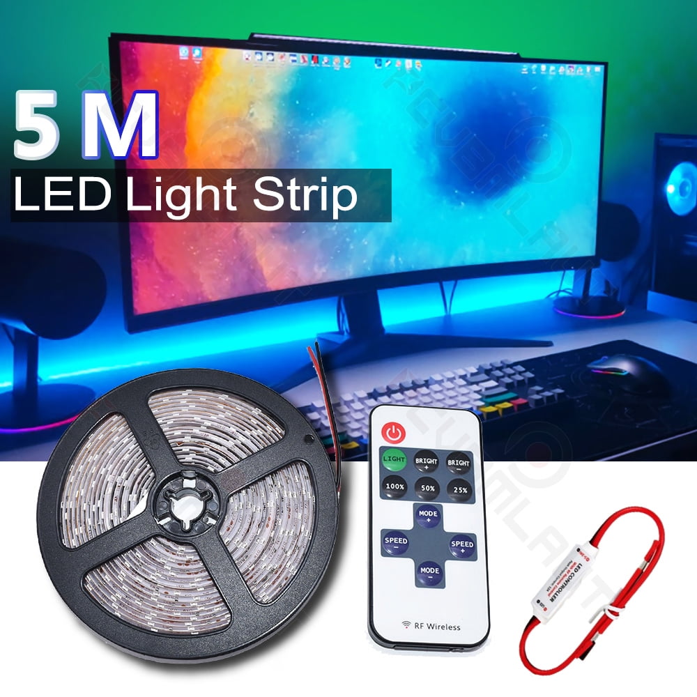 16.4ft LED Strip Light Roll Blue Led strip tape 12v 2835 SMD Flexible ...