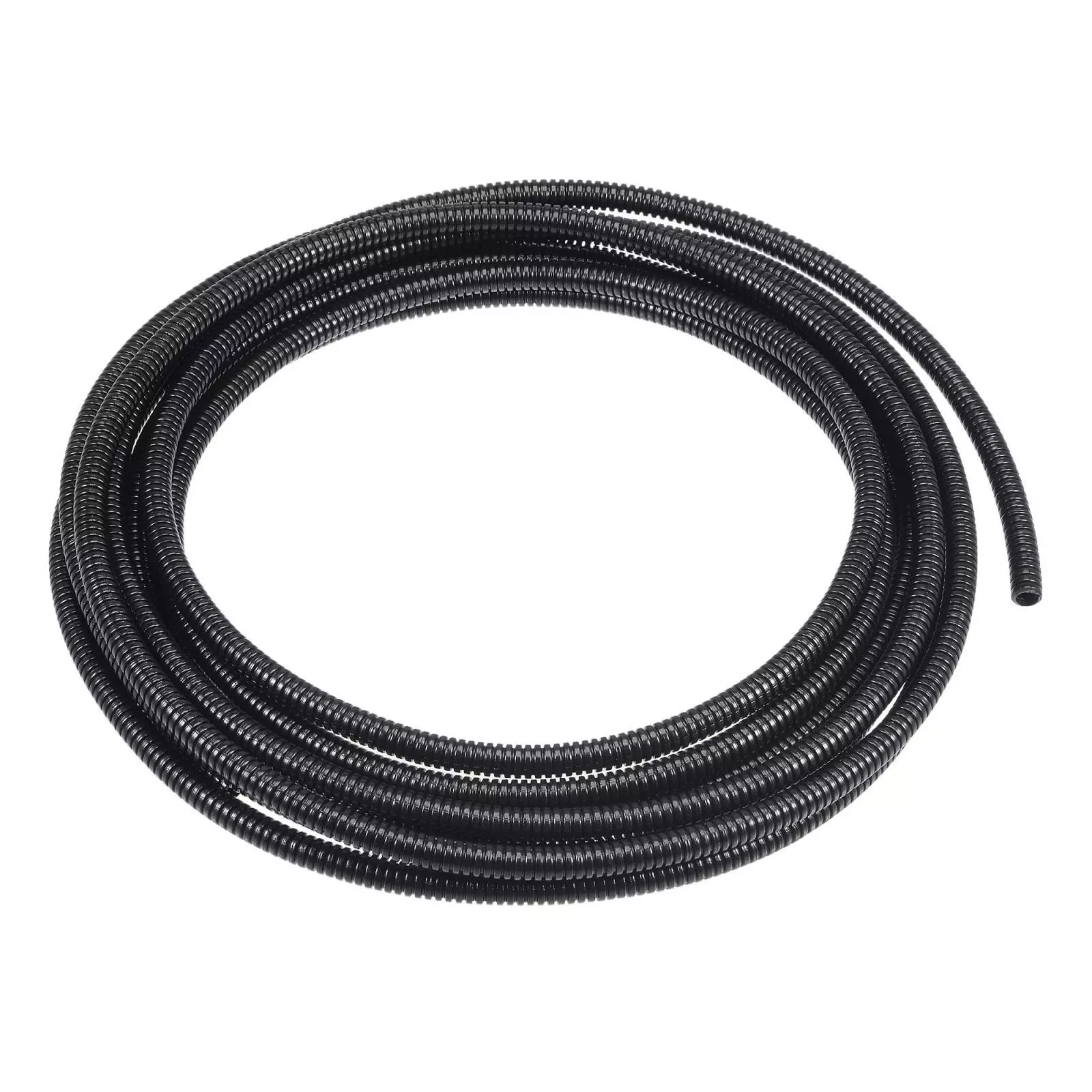 16.4ft PA Flexible Corrugated Conduit Tube for Garden Office Black 5.2 ...