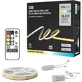 16.4ft Smart Tunable White 2700K-6500K COB LED Strip Light with App ...