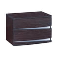 16.5" Exquisite Wenge High Gloss Nightstand - Walmart.com