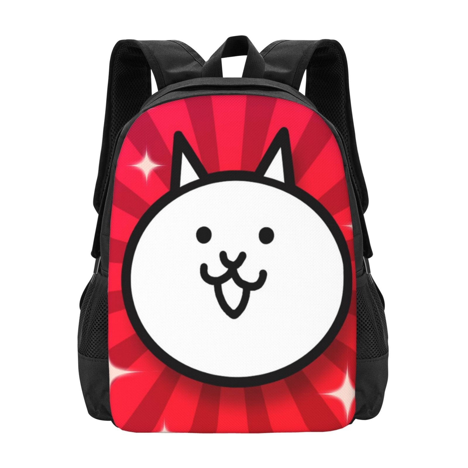 16.5In Bat-tle Cats Backpack Bookbag Travel Laptop Bag Daypack for ...