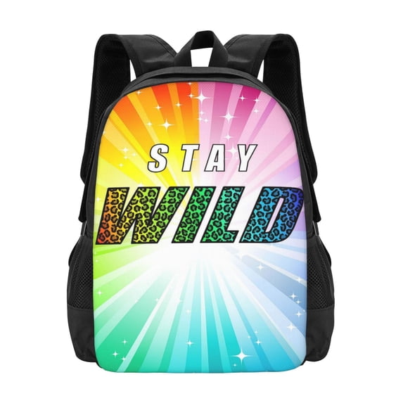 16.5 Inch Ben Aze1 Art Stay Leopard Wild Backpack Travel Bookbag Travel ...