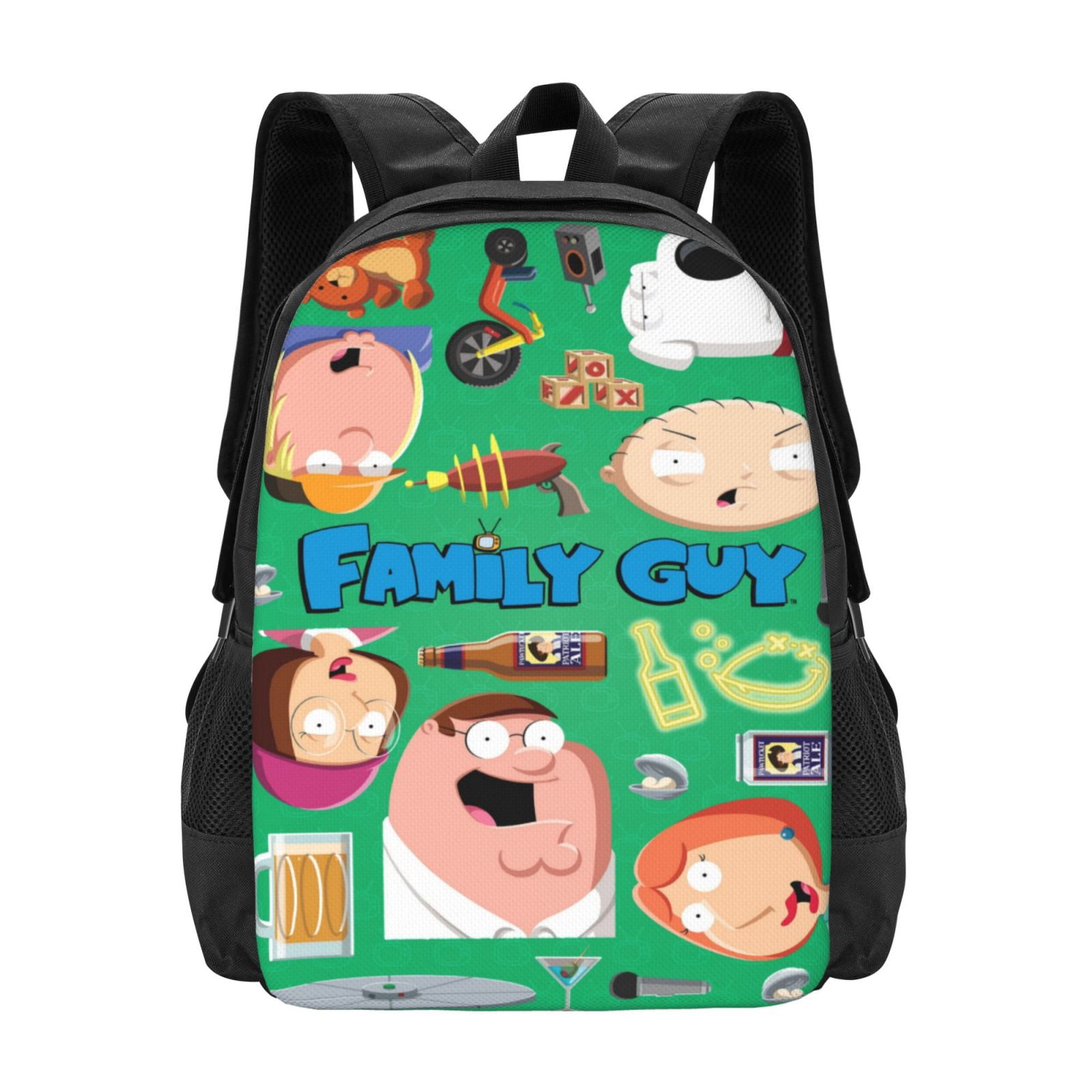 16.5In Fam-ily Guy Backpack Bookbag Travel Laptop Bag Daypack for ...
