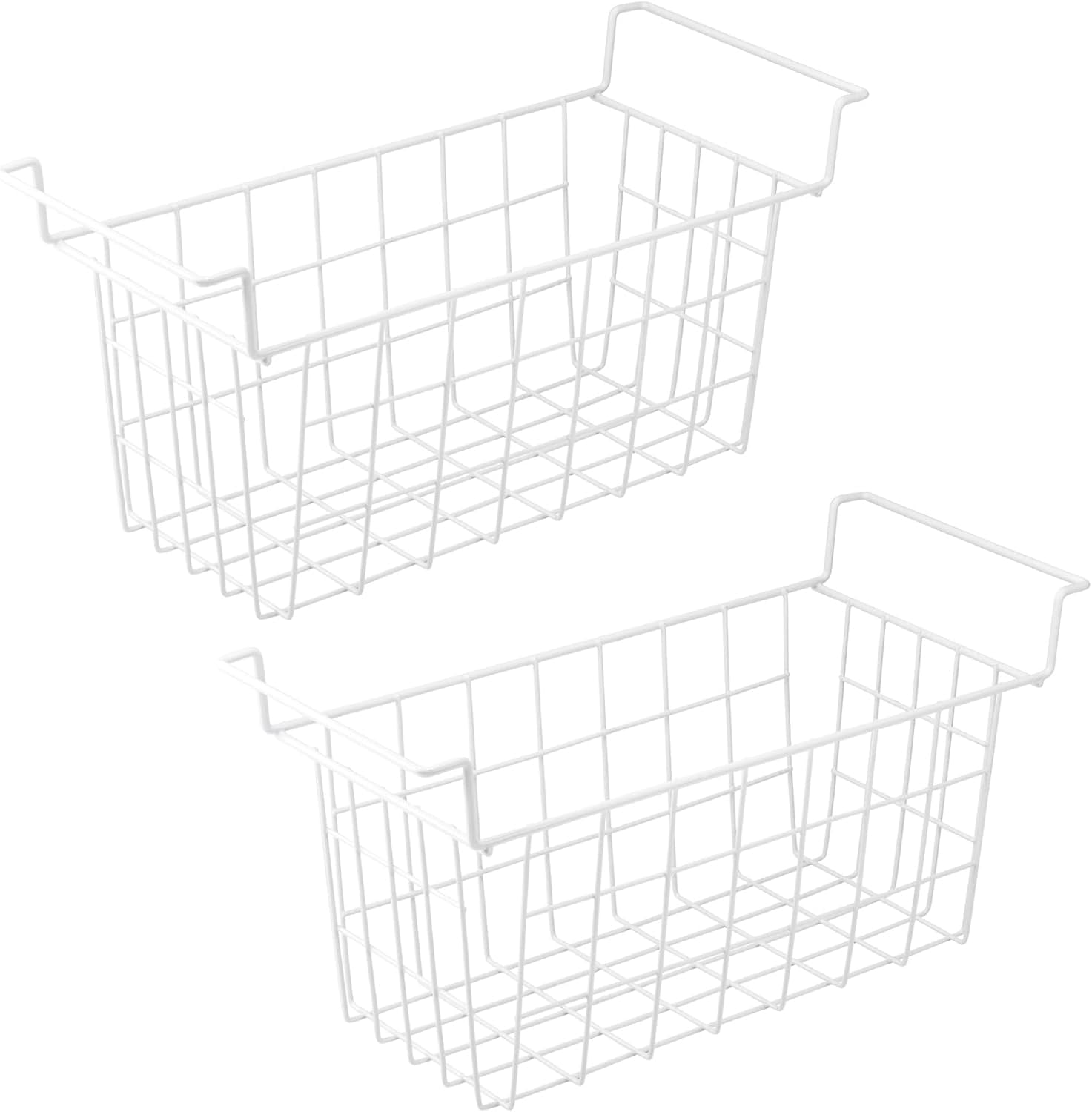 16.5 Inch Freezer Organizer Bins, Metal Wire Basket Bins, Replaces ...